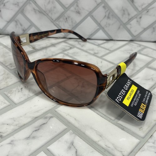 NWT Foster Grant TruPolar Sunglasses Poppet POL TP Translucent Tortoise ...