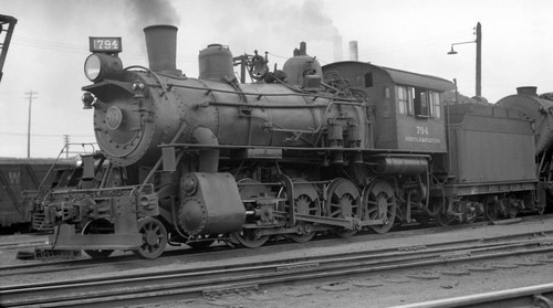 N&W Norfolk & Western locomotive No 794 engine type 2-8-0 OLD TRAIN ...
