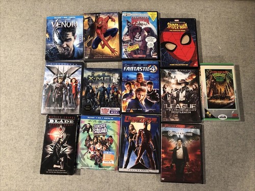 Lot Of Assorted Fifteen Superhero Media: Pre-MCU Marvel, DC, And More ...