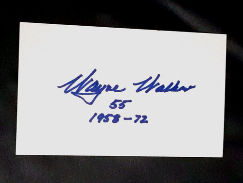 WAYNE WALKER DETROIT LIONS LINEBACKER SIGNED AUTOGRAPHED INDEX CARD 3X5 ...