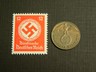 Authentic German Stamp WORLD WAR 2 and Antique German 2 pf Coin | eBay