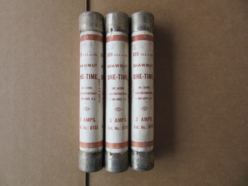 (3) Gould Shawmut OTS3 Fuses 3 Amp 600 Volts NEW!!! Free Shipping | eBay