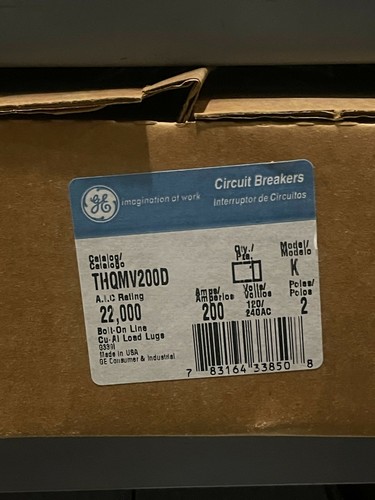NEW GENERAL ELECTRIC THQMV200D CIRCUIT BREAKER - QTY 1 | eBay