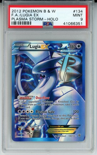 2012 POKEMON PLASMA STORM LUGIA EX #134 HOLO FOIL PSA 9 MINT #41066351 ...