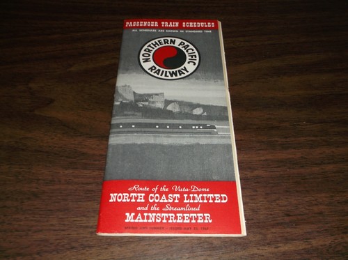 MAY 1965 NORTHERN PACIFIC NORTH COAST LIMITED MAINSTREETER PUBLIC ...