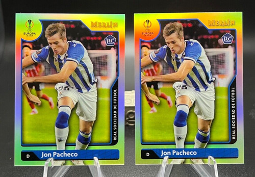 2021-22 Topps Merlin Chrome UEFA #23 Jon Pacheco Rookie RC Refractor ...