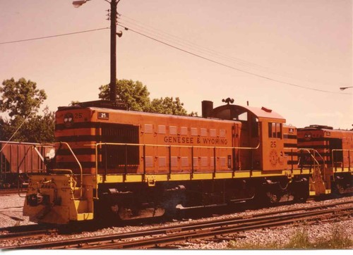 7B534 RP 1985 GENESSEE & WYOMING RAILROAD ENGINE #25 RETSOF NY | eBay