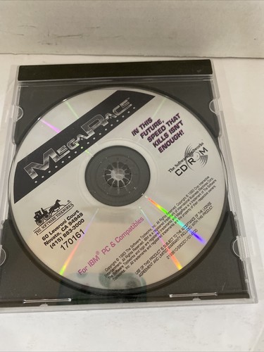 Mega Race CD-ROM, VINTAGE 1993 IBM & PC Compatible Software Disc Only ...
