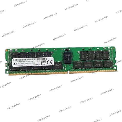 Micron 512GB (16 x 32GB) 3200MHz Server Memory PC4-25600 RDIMM DDR4 REG ...