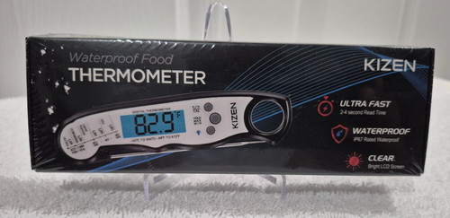 Kizen Digital Waterproof Instant Read Meat Thermometer - Jet Black | eBay