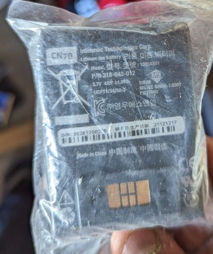 1 OEM Intermec CN70 Battery 3.7V 4AH 14,8Wh Li-Ion 318-043-012 ...