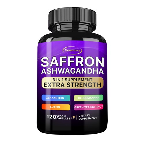 Saffron Ashwagandha - Improve Sleep, Relieve Stress, and Improve Eye ...