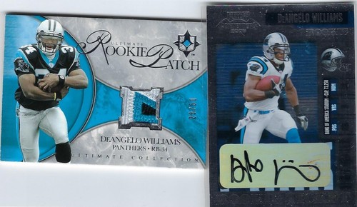 2006 CONTENDERS AUTOGRAPH TICKET DEANGELO WILLIAMS + ULTIMATE PATCH 3 ...