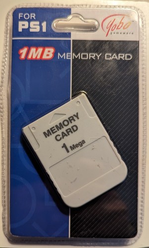 NEW PS1 PlayStation 1 Memory Card SEALED in Retail Package D-2 Yobo 1 ...