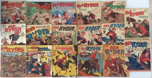 17 x RED RYDER WESTERN COMICS AUSTRALIAN GOLDEN AGE COMIC HORWITZ | eBay