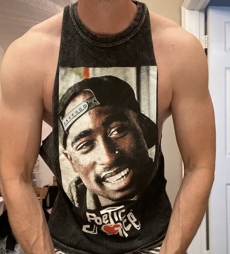 mens - Sz M 2 PAC Workout shirt Stringer - MUSCLE CUT - Gains | eBay