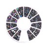 6cm NAIL ART GEMS JEWELS DESIGN CRAFT NAILS WHEEL ROUND MIXED SIZE ...