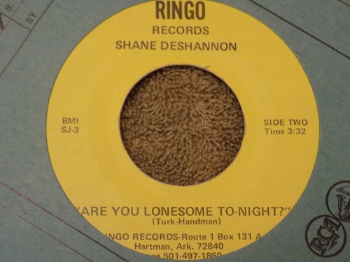 SHANE DeSHANNON Reconsider Baby / Are You Lonesome Tonight 7" 45 ELVIS ...