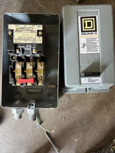 Square D Nema O Contactor Starter 8536SBG2S with Enclosure | eBay