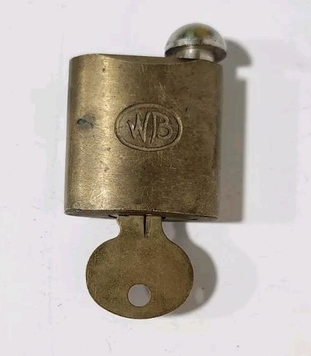 Vintage WB Wilson Bohannan Single-Pin Padlock Set-O-Matic w/ Key | eBay