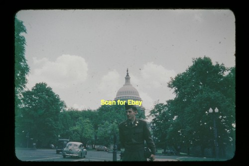 Army Man in Washington D.C. in the early 1950's, Ansco Color Slide aa 7 ...