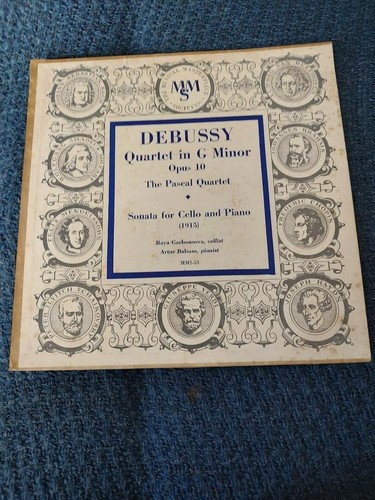 10" LP Debussy MMS-53 'Quartet in G Minor" Pascal Quartet / Raya ...