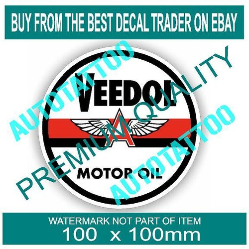 VINTAGE VEEDOL MOTOR OIL Decal Sticker Vintage Retro Man Cave Hot Rod ...