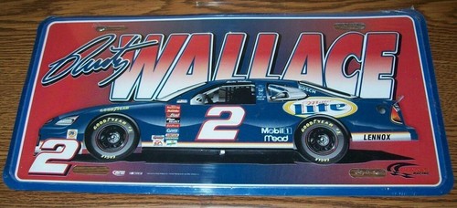 RUSTY WALLACE #2 MILLER LITE CAR ACTION METAL LICENSE PLATE BRAND NEW ...