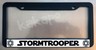 Stormtrooper Galactic Empire Star Wars Glossy Black License Plate Frame ...