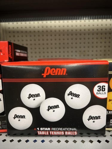 Penn Table Tennis Balls 36 count - 1 Star Recreational Ping Pong ...