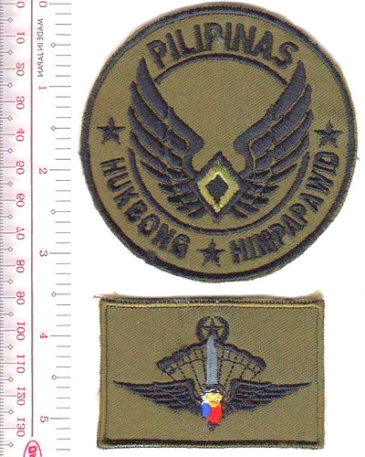 Philippines Air Force PAF National Crest and Freefall HALO Badge Patch ...