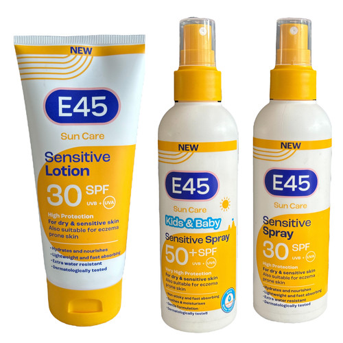 E45 Kids and Baby Sunscreen SPF50 Spray for Face With Avocado Oil - UVA ...
