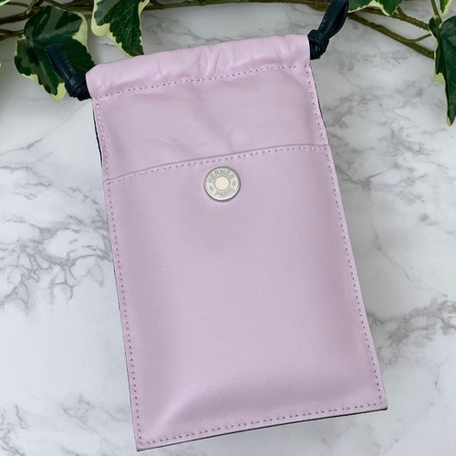 Hermès Pillow Anjou Milo Smartphone Case in Pink/Black with Silver ...