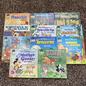 Disney Record Book In Vinyl Records for sale | eBay
