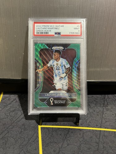 2022 Panini Prizm World Cup Qatar - Green Wave Prizm #5 Lautaro ...