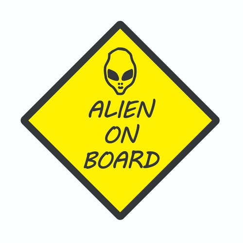 Alien On Board : Decal&Sticker Combo, English, LOW PRICE, FREE SHIPPING ...