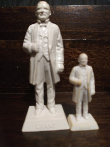 Vintage Marx 1953 & Rare 1955 Grant 2 3/4 inch tall & 1 1/2 Tall Micro ...