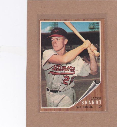 1962 TOPPS BASEBALL JACKIE BRANDT #165 ORIOLES EX/EX+ *A18127 | eBay