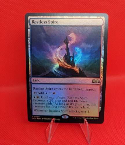 MTG Restless Spire Foil 306 Wilds of Eldraine Magic | eBay