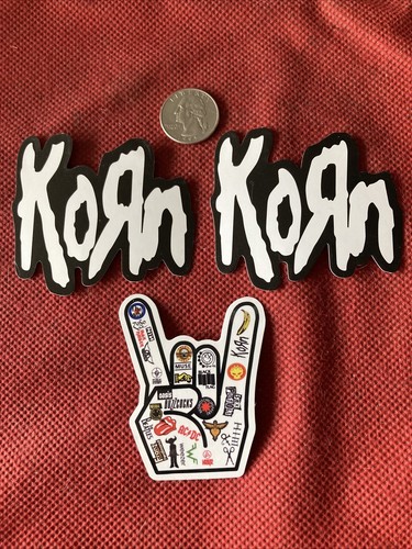 Korn Stickers (3) Nu Metal Decals Skateboard | eBay