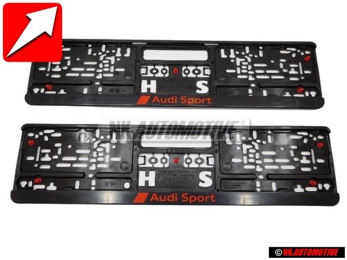 2x Original Audi Audi Sport License Plate Holder - 3291900100 | eBay