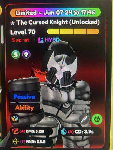 Roblox Anime Defenders Reqiuem Trait The Cursed Knight (igris) Evolved ...