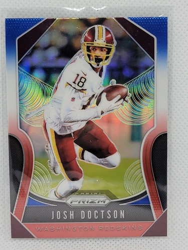2019 PRIZMS RED WHITE BLUE JOSH DOCTSON NEW YORK JETS REDSKINS PRIZM ...