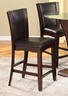 Set of 6 Buckland kitchen counter height chairs with faux leather seat ...