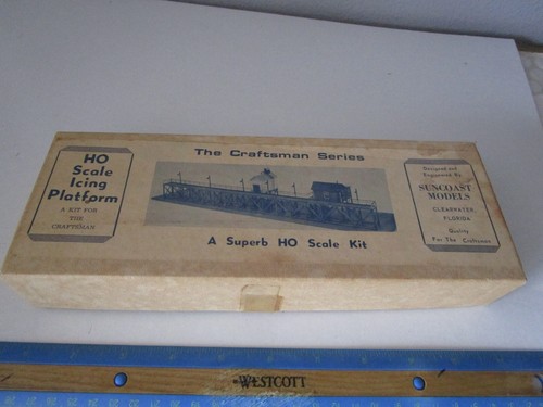 VINTAGE HO 1/87 Scale ICING PLATFORM Wood CRAFTSMAN KIT SUNCOAST MODELS ...