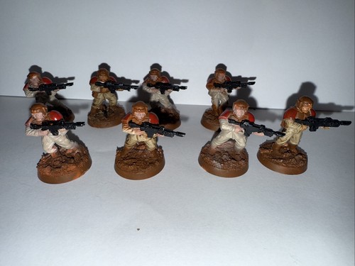 8 Warhammer 40k 10x Cadian Shock Troops Troopers Astra Militarum ...