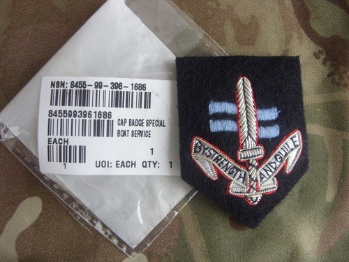SBS THE SPECIAL BOAT SERVICE - BERET BADGE ALL RANKS CAP BADGE (SAS SRR ...