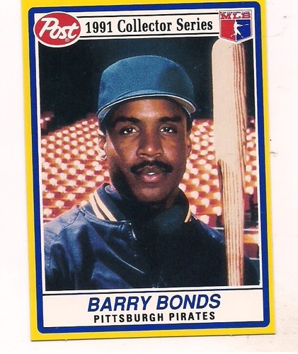 1991 Post Collector Series Barry Bonds Pittsburgh Pirates #21 | eBay