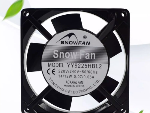 SNOWFAN YY9225HBL2 AC220-240V 0.07/0.06A 9225 9CM Cooling Fan | eBay