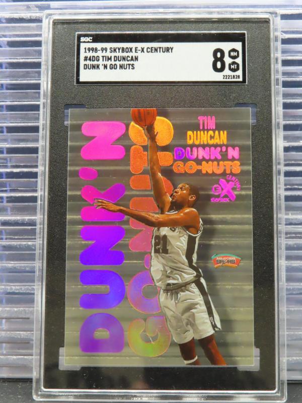 Tim Duncan 1998 SkyBox E-X Century #4DG Dunk 'N Go-Nuts SGC 8 Price ...